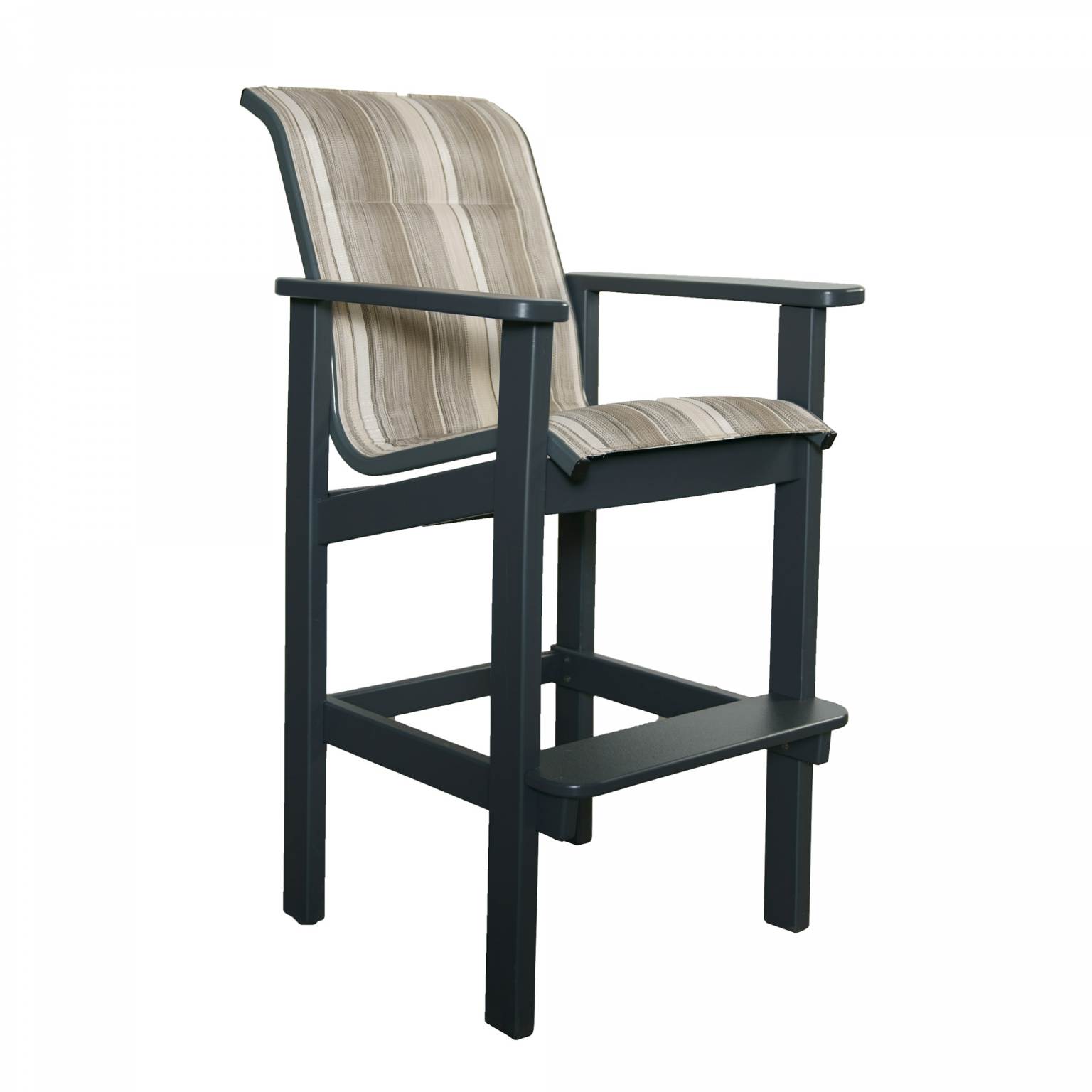 Marine Grade Polymer Padded Sling Bar Chair - Sunbrite Outdoor Furniture