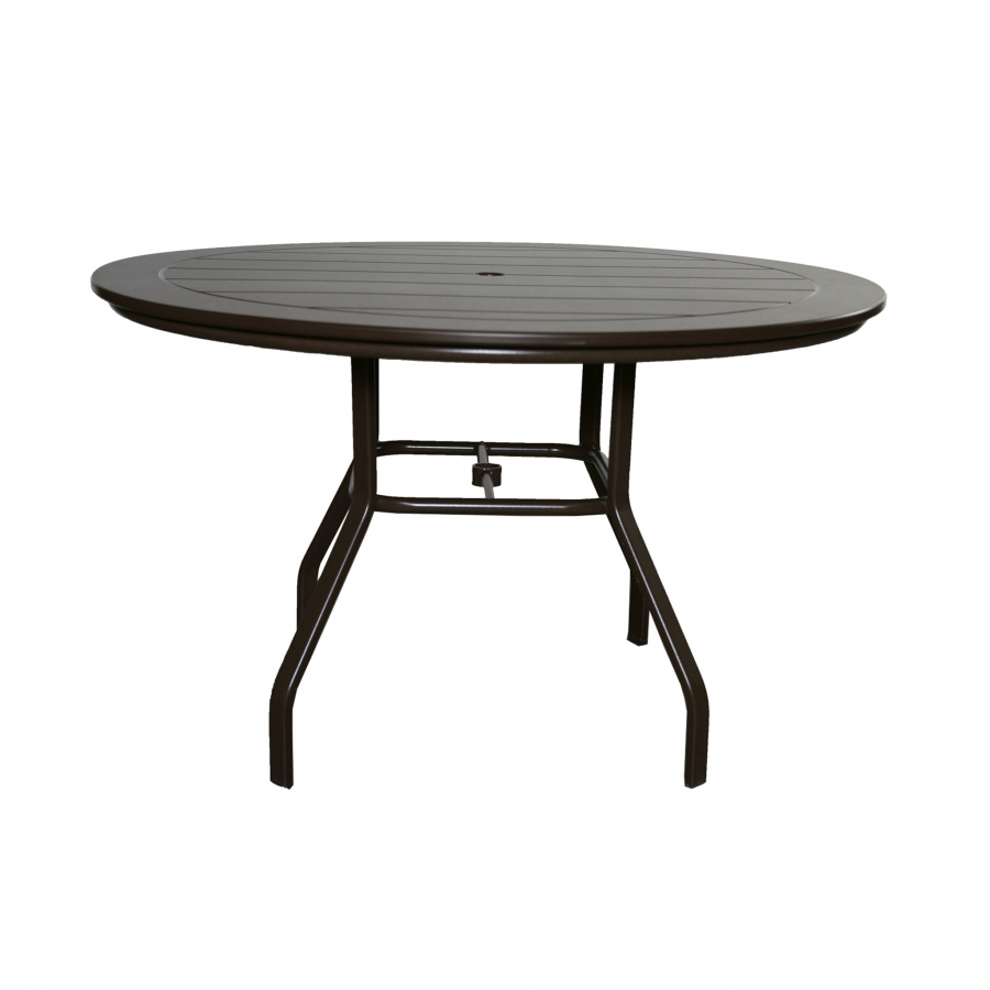 Marine Grade Polymer 42" Round Dining Table W/ Aluminum Base - Sunbrite ...