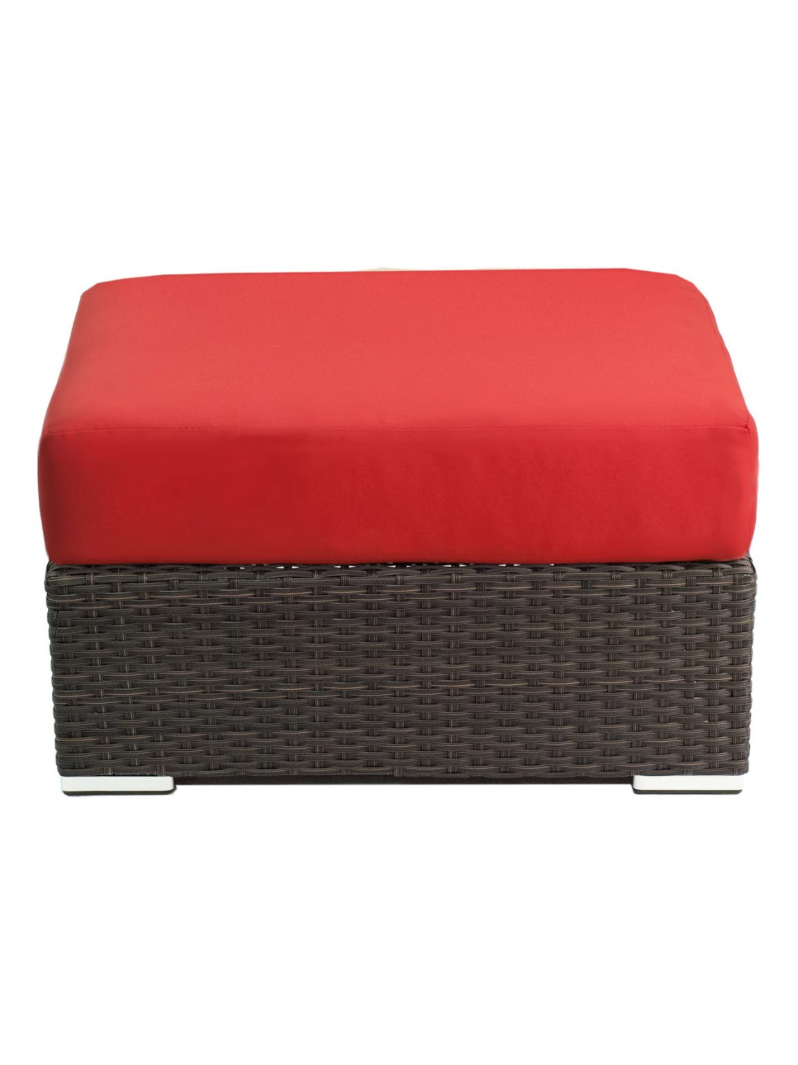 Crystal Beach Ottoman with Seat Cushion - Sunbrite Outdoor Furniture